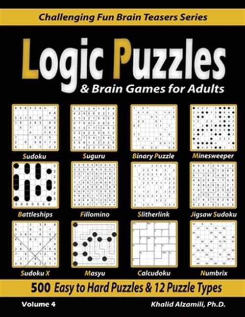 Pre-Owned Challenging Fun Brain Teasers: Logic Puzzles & Brain Games ...