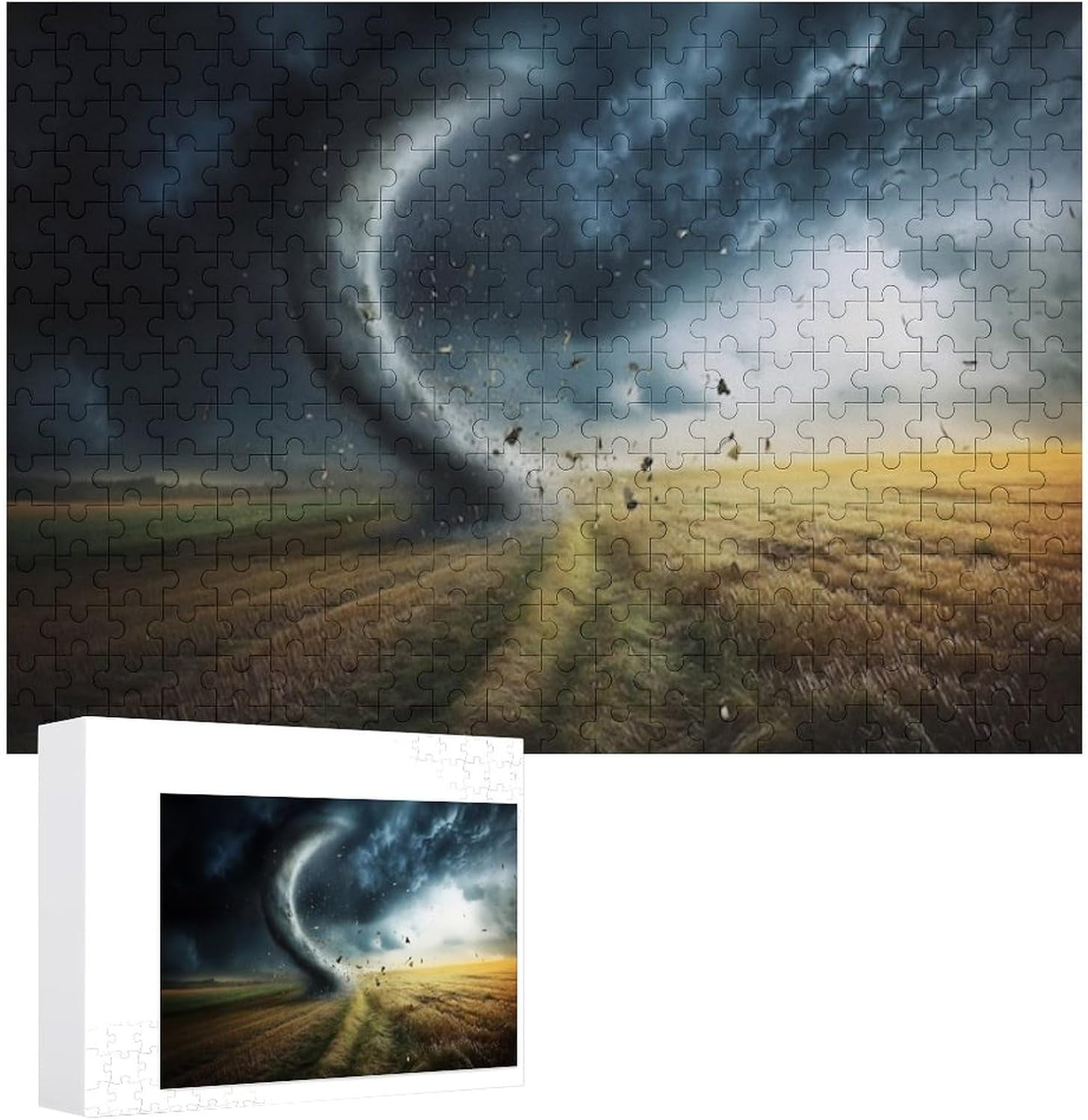 Challenging Puzzle Jigsaw Puzzle For Adults Tornado Ripping Through An ...