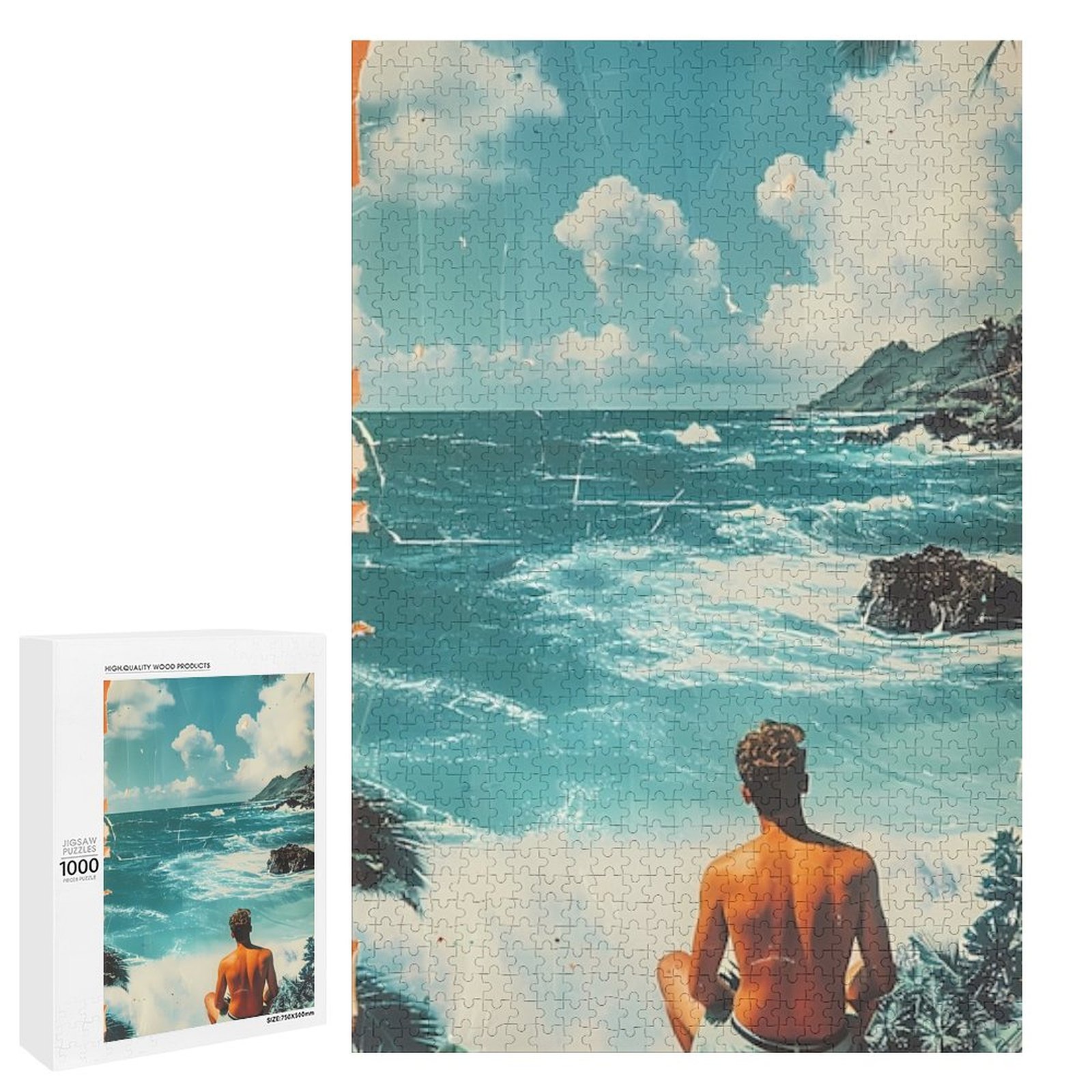 Challenging Retro Poster-Themed Puzzle – 1000 Pieces for Adults & Kids ...