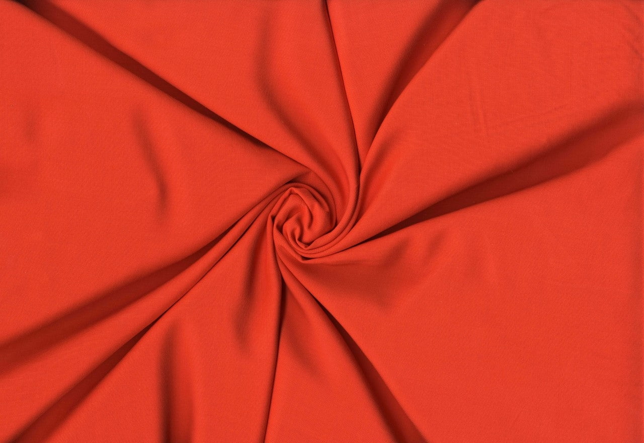 Challis Rayon Woven Fabric, Light Weight by the Yard (TANGERINE, ByYard ...