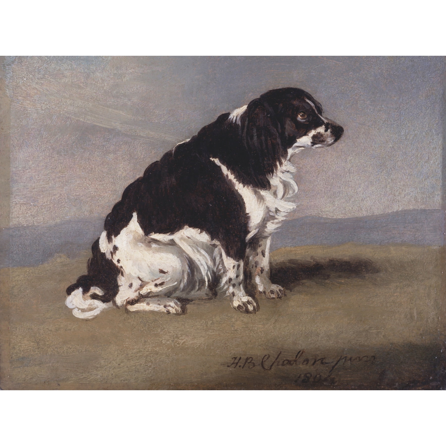 Chalon Duchess York's Fat Spaniel Dog Painting Extra Large Art Print ...
