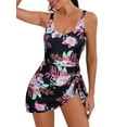 Chama One Piece Swimdress Swimsuits For Women Tummy Control Tie Knot