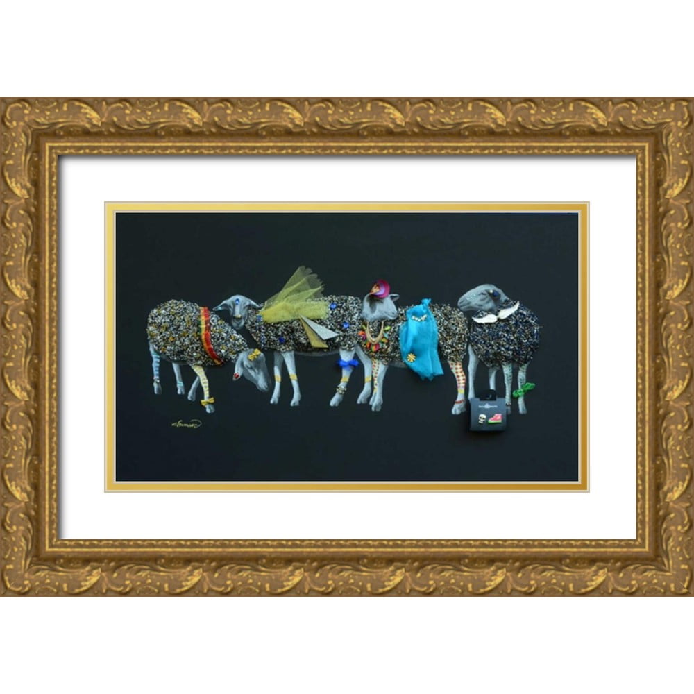 Chamard, Jean-Marc 18x12 Gold Ornate Wood Framed with Double Matting ...