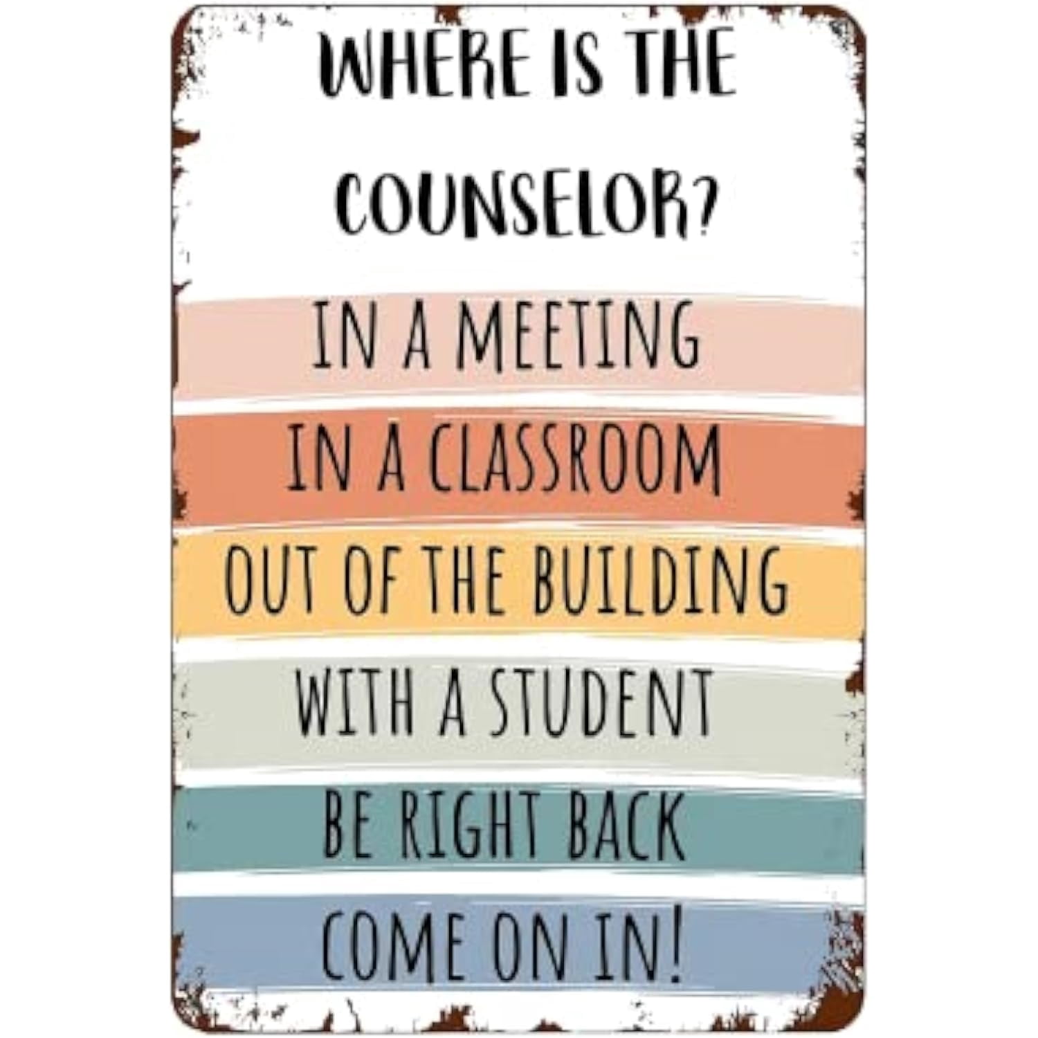 School Counselor Door Sign Where Is The Counselor Counseling Office ...