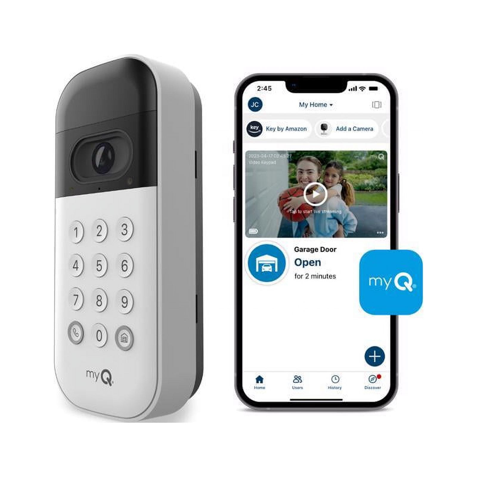Chamberlain Chamberlain Myq Smart Garage Video Keypad 1 Door Video ...