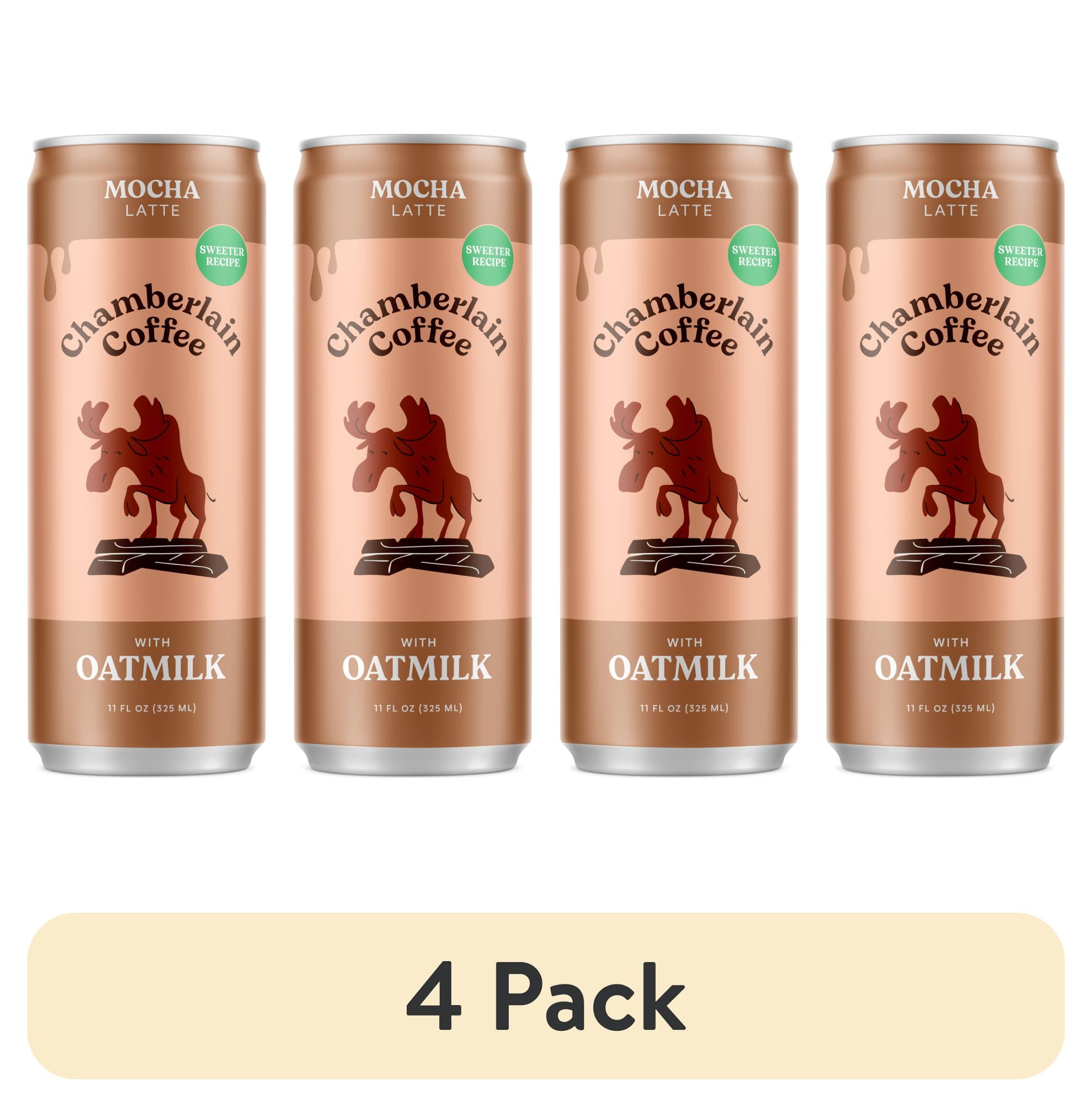 (4 pack) Chamberlain Coffee Mocha Oat Milk Latte, 11 fl oz Can (Shelf Stable) - Walmart.com