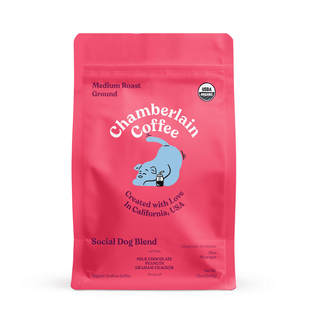 Chamberlain Coffee Social Dog Medium Roast Grounds Bag, 12 oz - Walmart.com