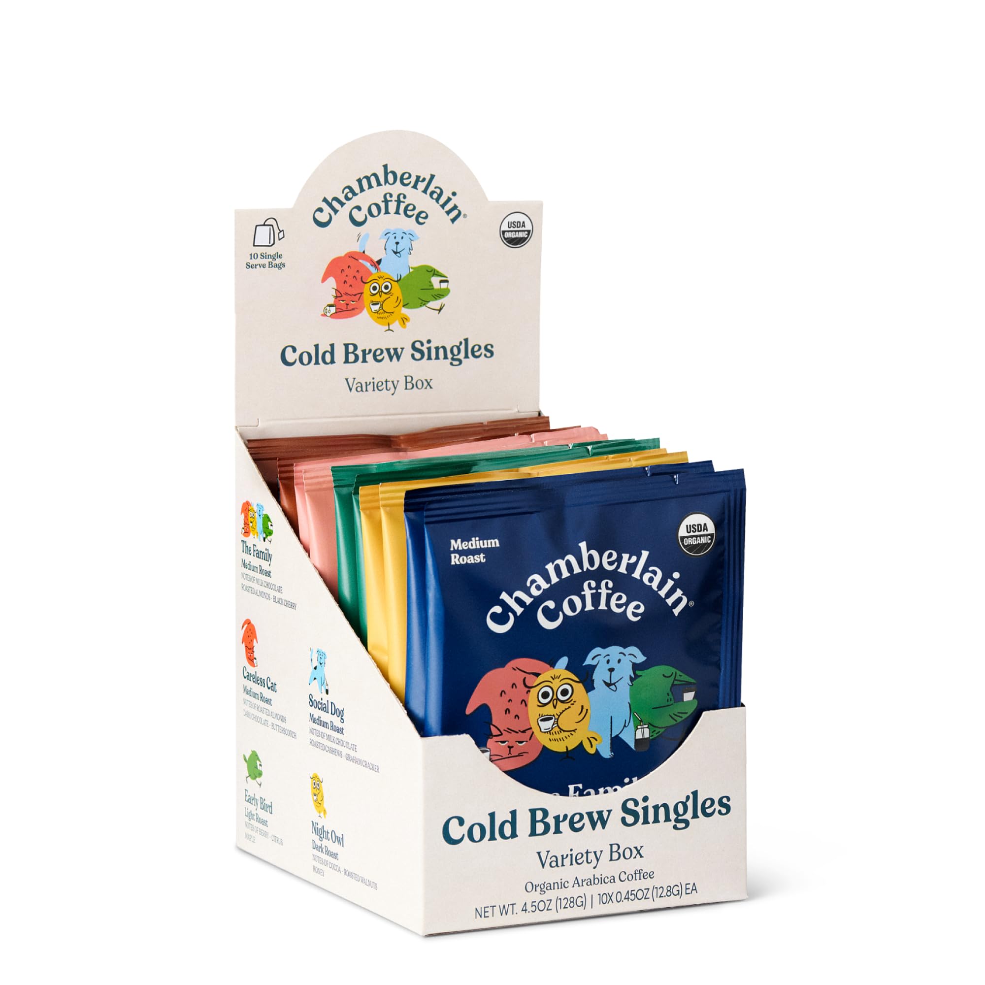 Chamberlain Coffee Variety Box Single Serve Bags - Includes 5 Blends ...