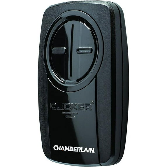 Chamberlain KLIK5U-BK2 Clicker 2-Button Garage Door Opener Remote with ...