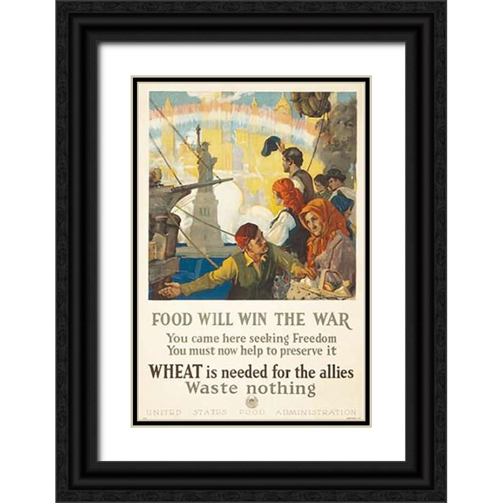 Chambers, Charles Edward 11x14 Black Ornate Wood Framed with Double ...