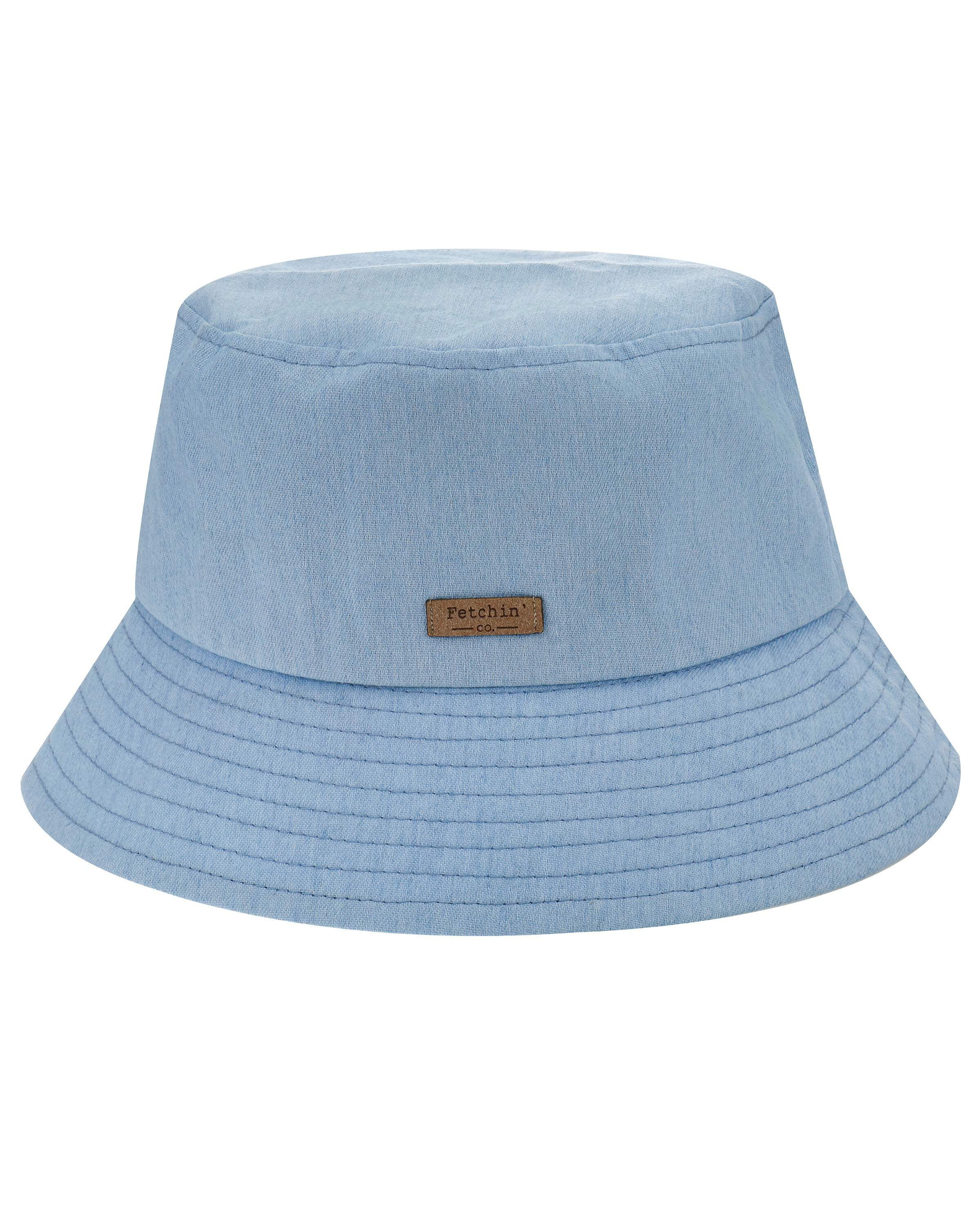 Chambray Bucket Hat by Fetchin' Co - Walmart.com