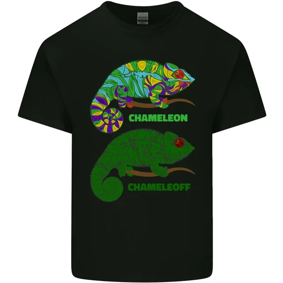Chameleoff Chameleon Funny Off On for a Reptile and Herpetology H8537 T ...