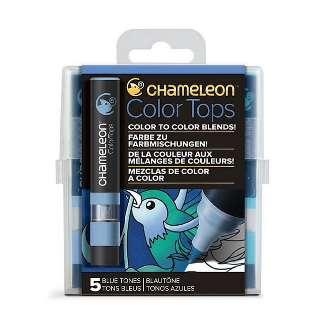 Chameleon 5 Color Tops Blue Tones Set - Walmart.com