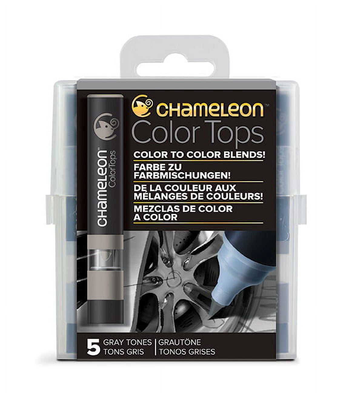 Chameleon 5 Color Tops Gray Tones Set - Walmart.com