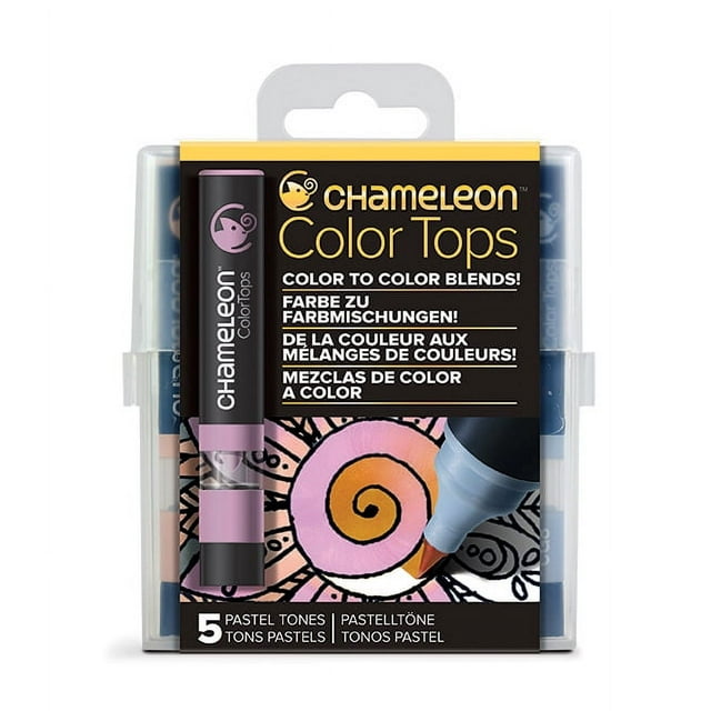 Chameleon 5 Color Tops Pastel Tones Set - Walmart.com