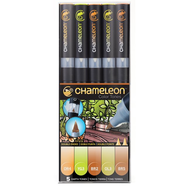 Chameleon 5-Pen Earth Tones Set - Walmart.com
