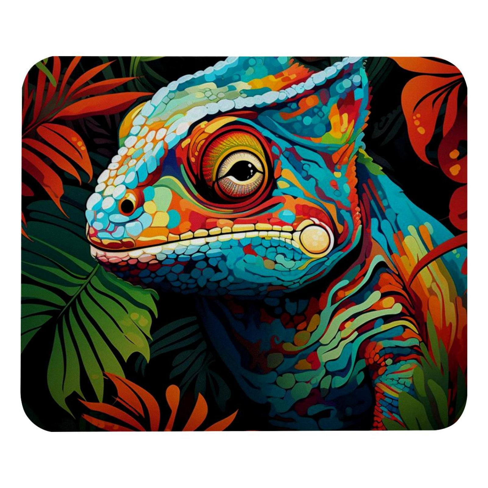 Chameleon 8.3x9.8 Inch Square Gaming Mouse Pad with Non-Slip Rubber ...