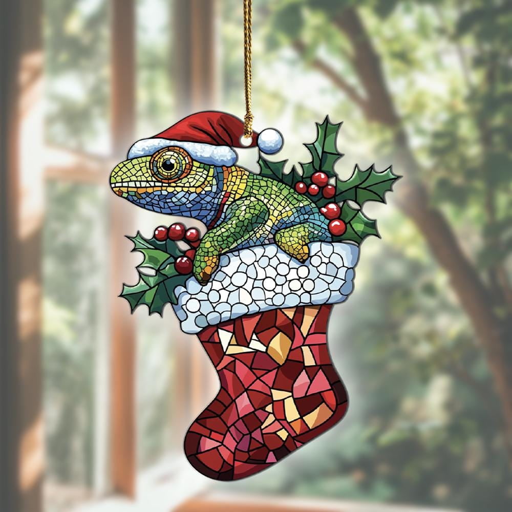 Chameleon Acrylic Suncatcher Window Hanging, Chameleon Ornaments ...
