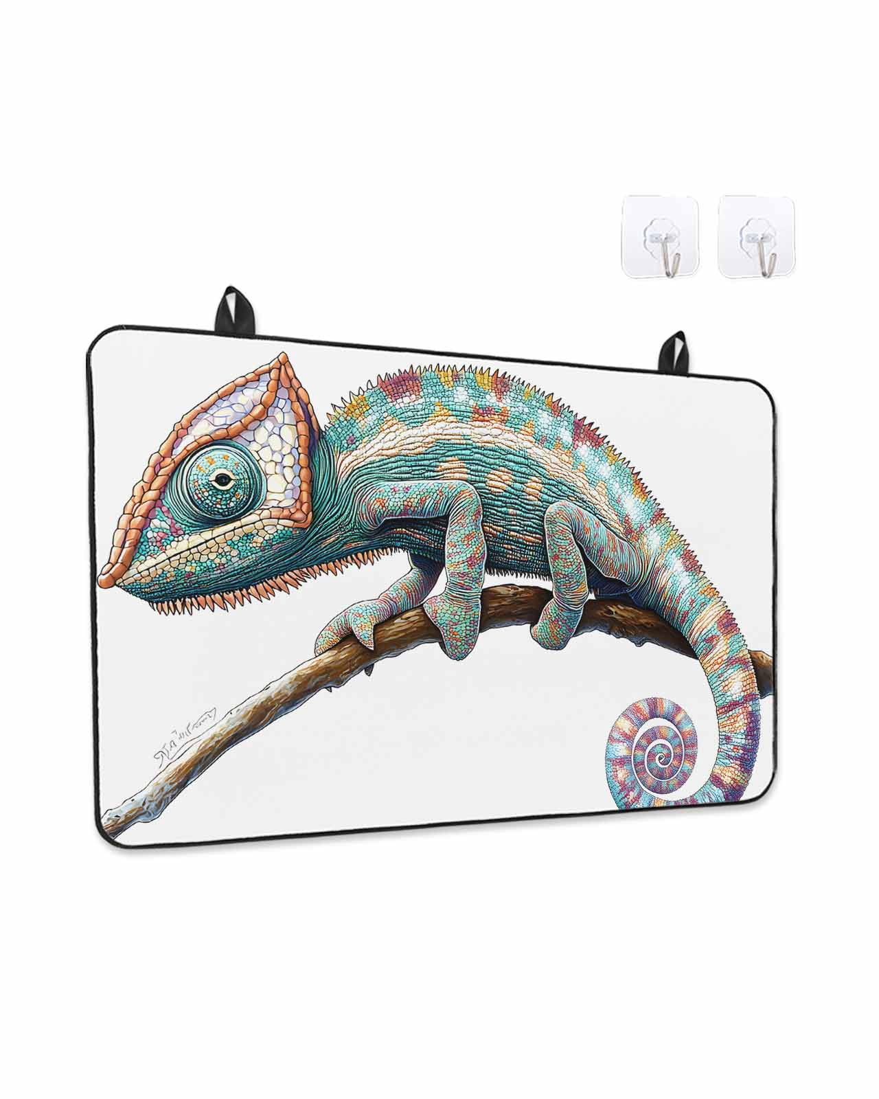 Chameleon Animal Motif Stove Top Covers for Electric Stove, Kitchen ...