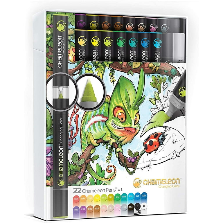 chameleon pens coloring pages