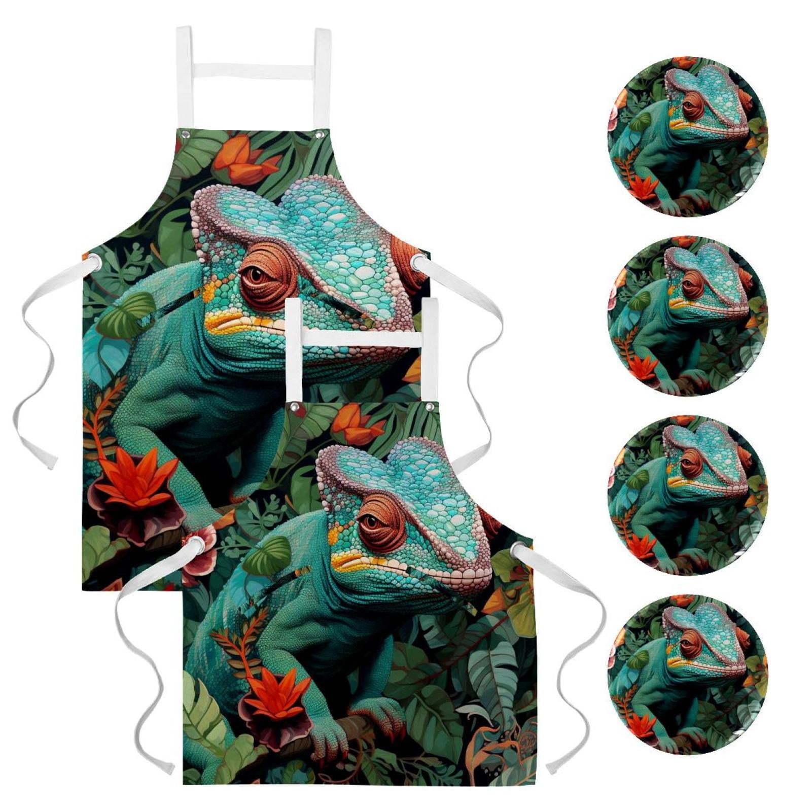 Chameleon Button Art 2 Pack with Waterproof Pockets and Badge Sets ...