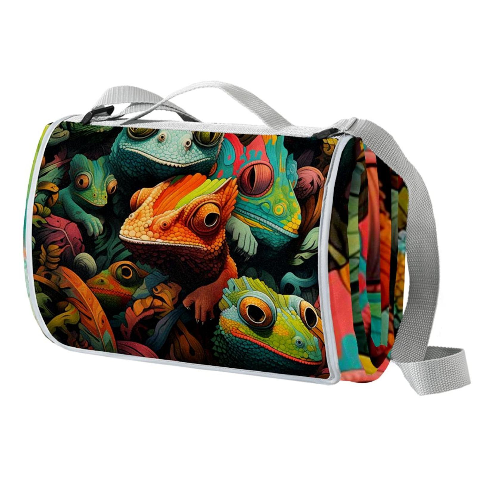 Chameleon Canvas Waterproof Picnic Blanket Mat for Outdoor Traveling ...