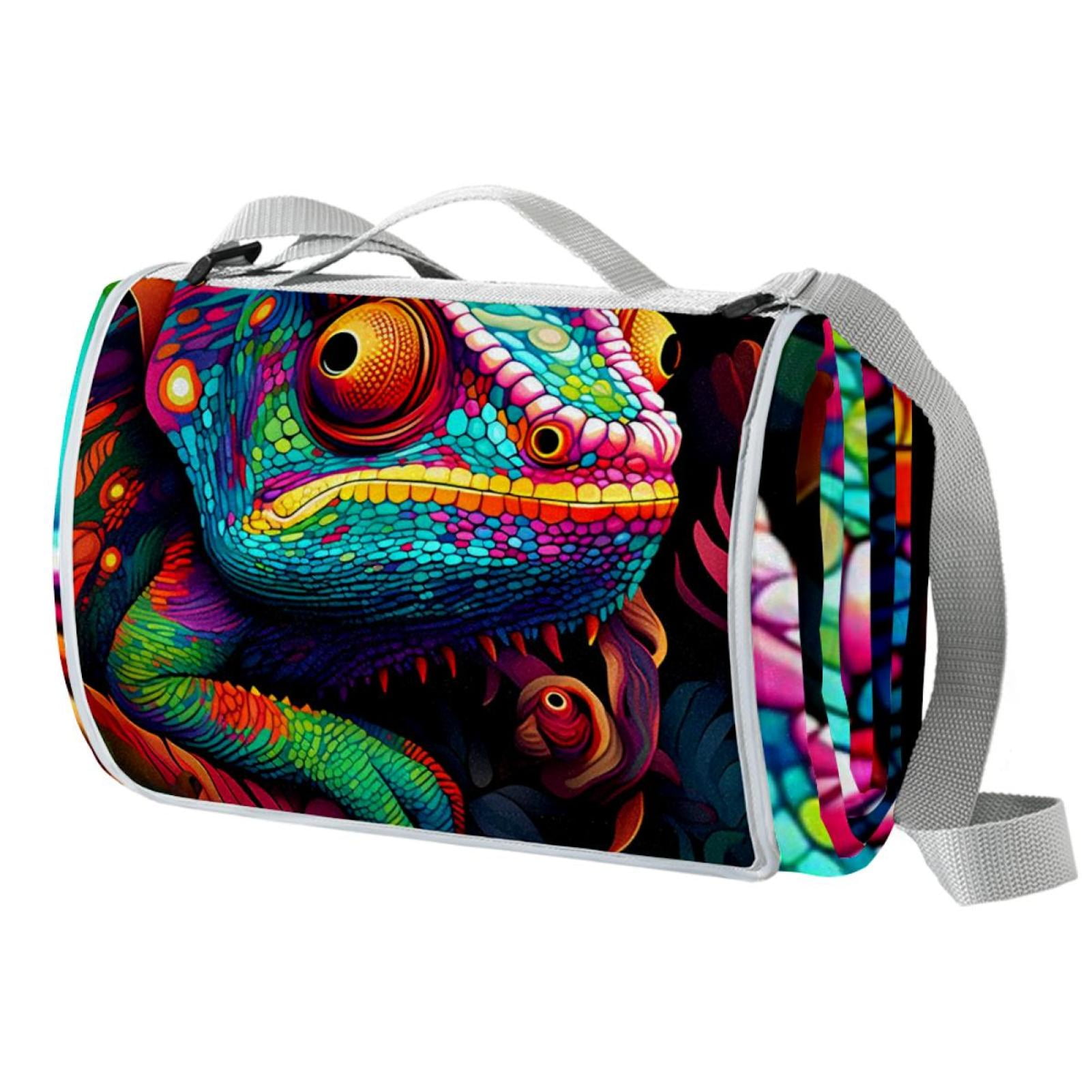 Chameleon Canvas Waterproof Picnic Mat | Outdoor Beach Blanket for ...