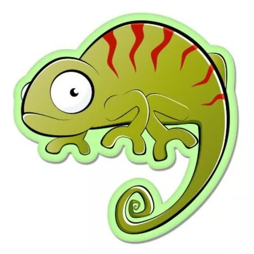Chameleon Car Sticker Phone Decal Water Bottle Stickers Car Decals ...