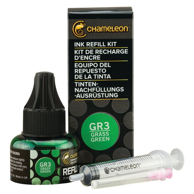 Chameleon Color Tones Ink Refill Kit, Grass Green GR3 25ml - Walmart.com