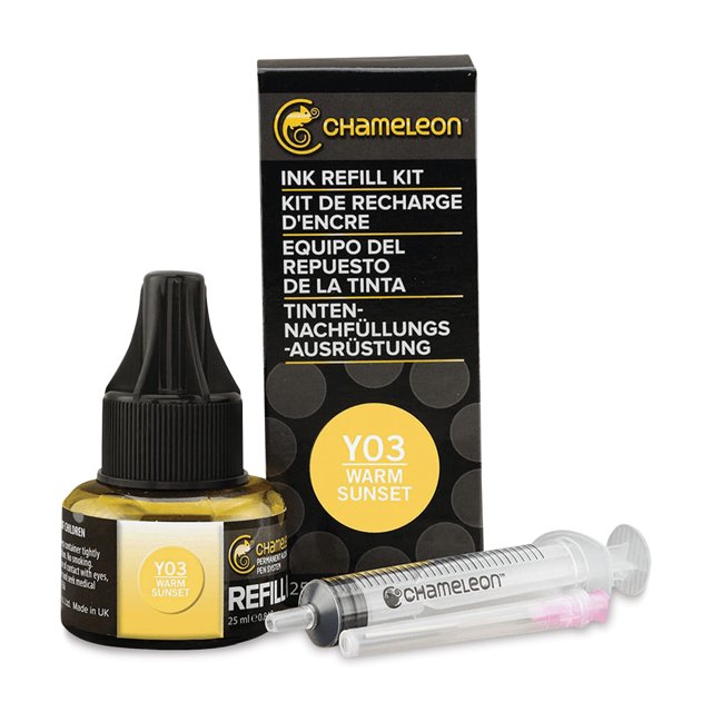 Chameleon Color Tones Ink Refill Kit, Warm Sunset YO3 25ml - Walmart.com