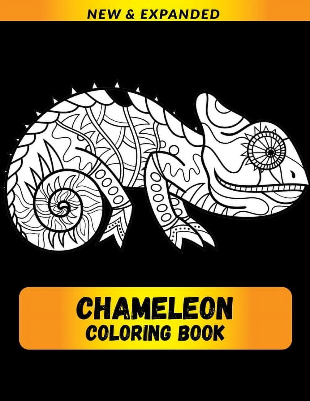 Chameleon Coloring Book (NEW & EXPANDED) : Wonderful Chameleon Coloring ...