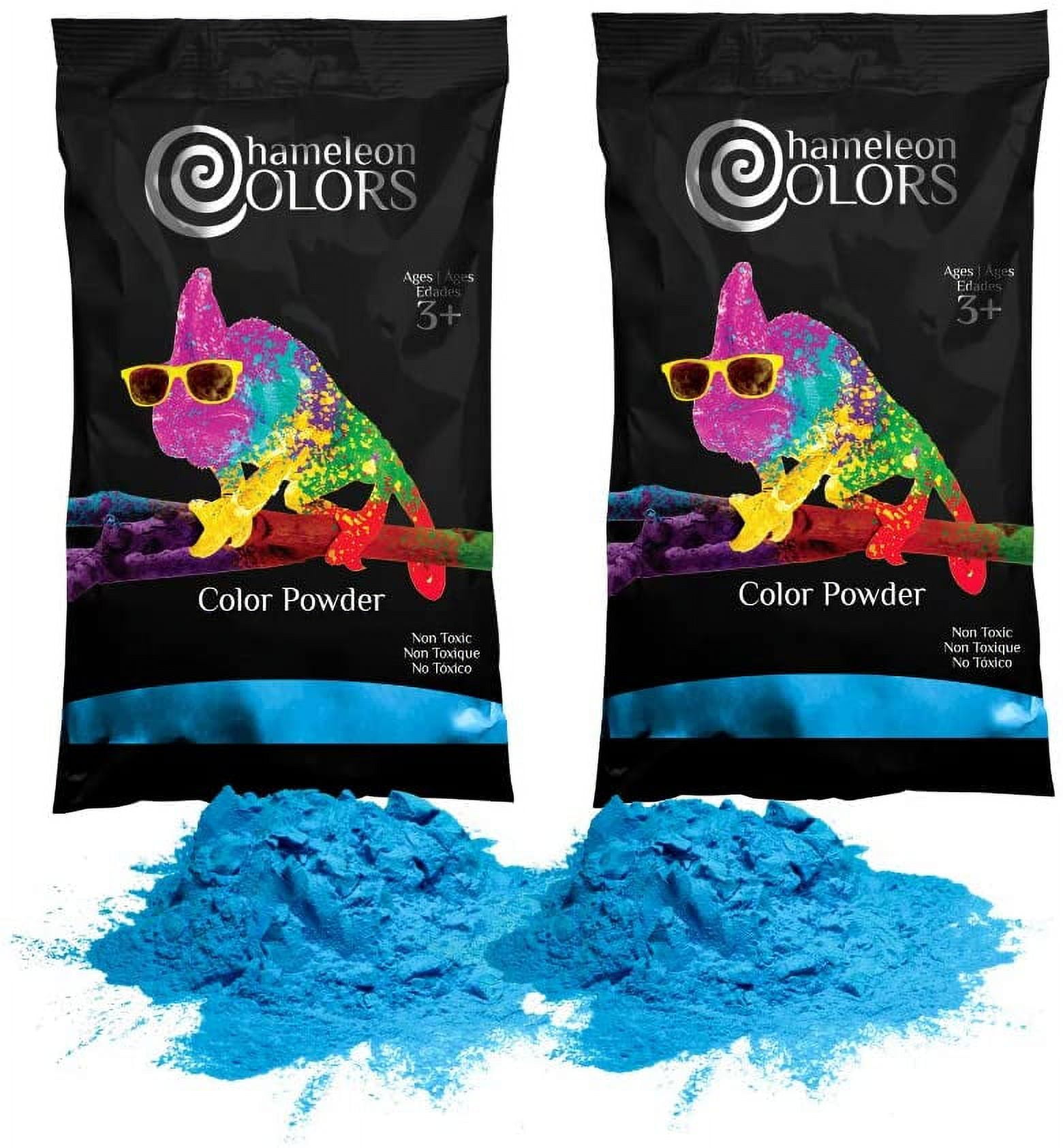 Chameleon Colors Blue Gender Reveal Powder - Bags of Blue Color Powder ...