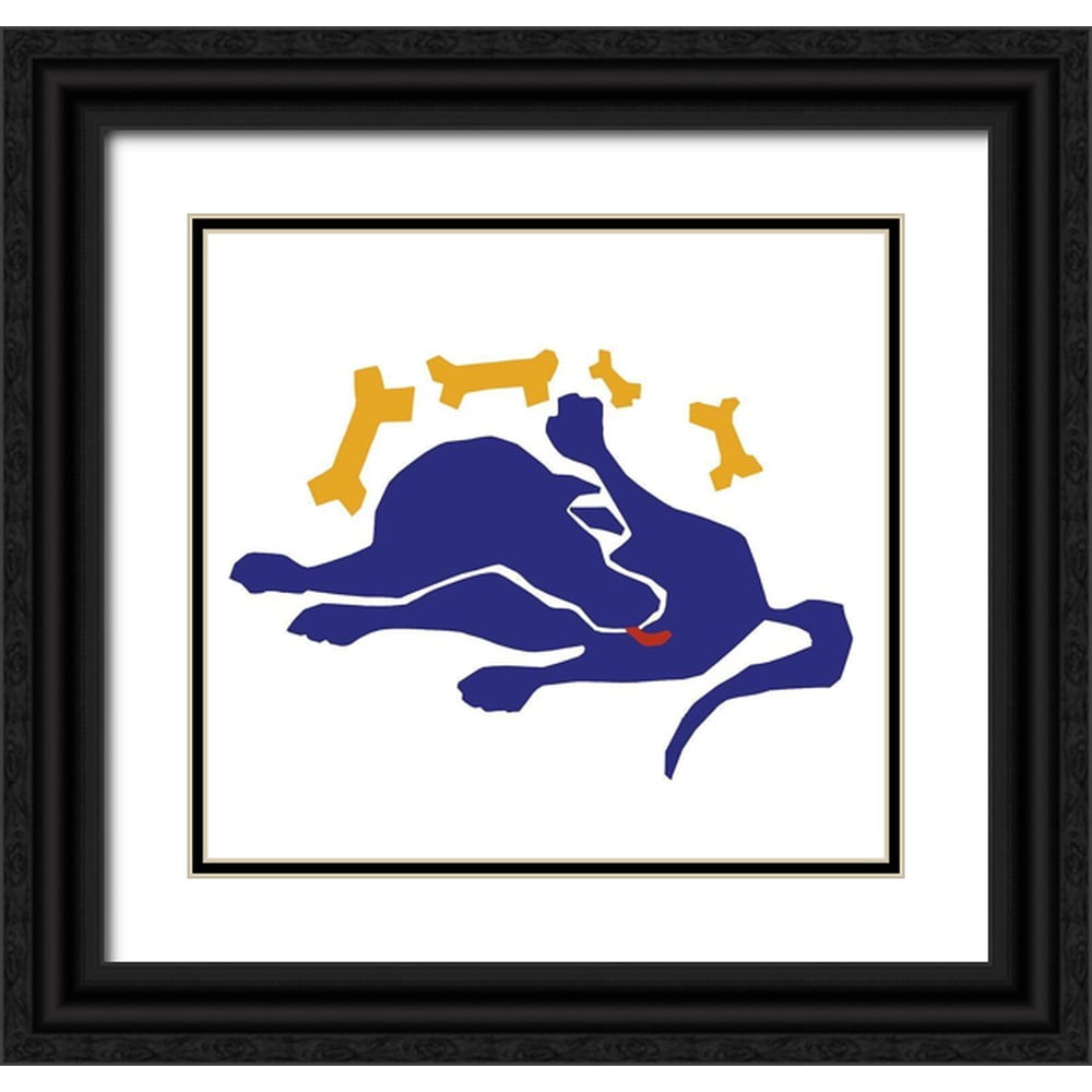 Chameleon Design, Inc. 16x15 Black Ornate Wood Framed with Double ...