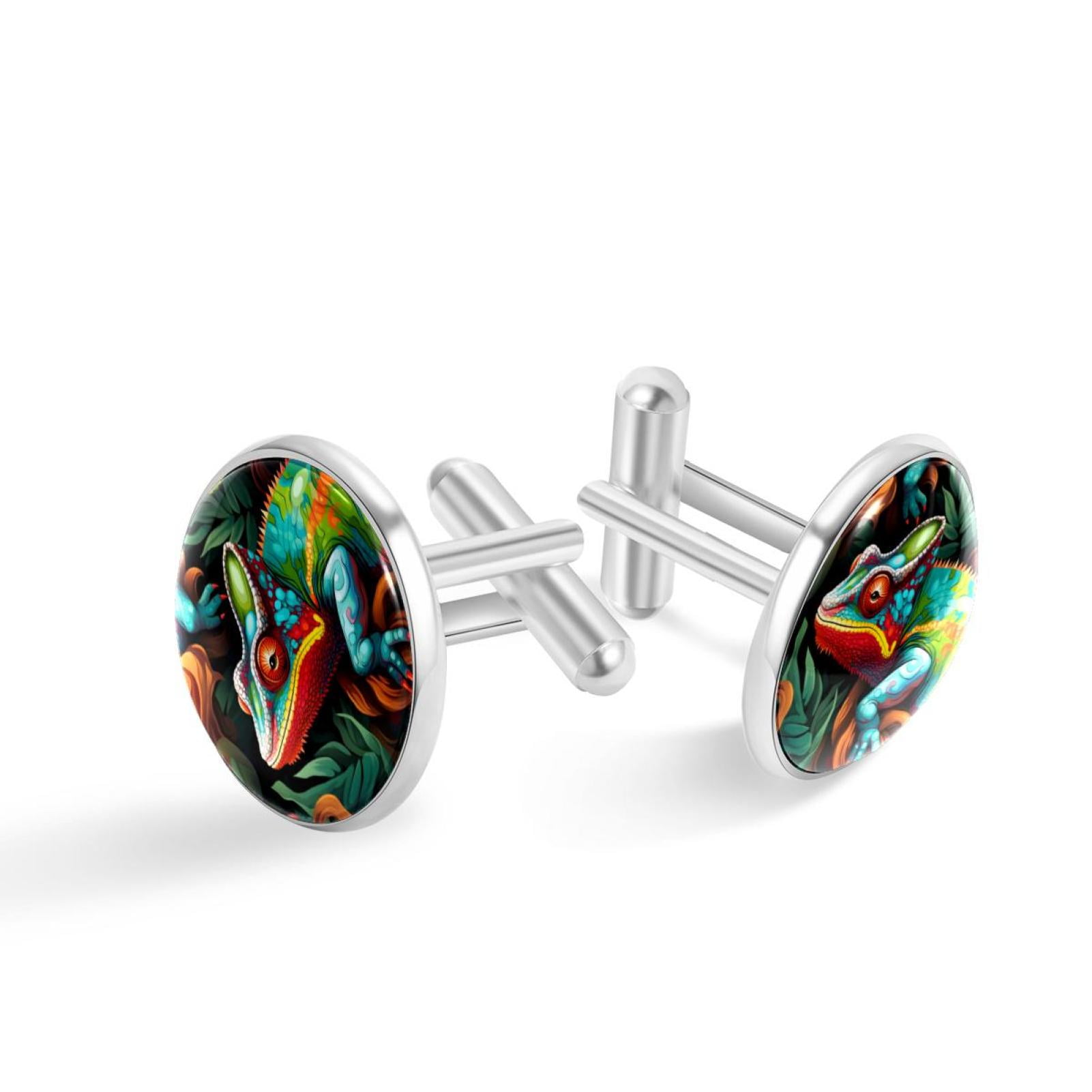 Chameleon Elegant Mens Cufflinks Set for Formal Attire, Made of ...