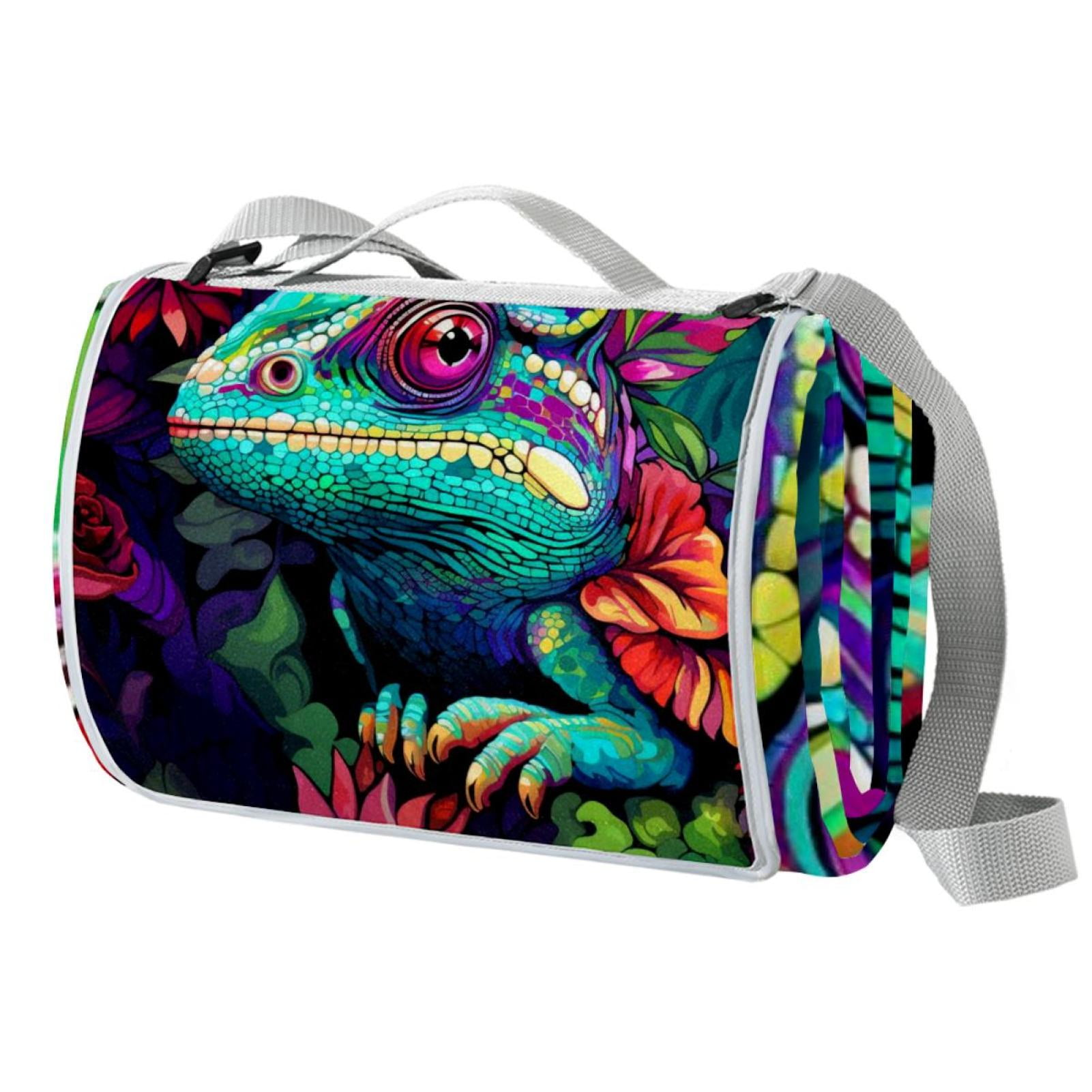 Chameleon Extra-Large Canvas Picnic Mat for Outdoor Beach Camping ...