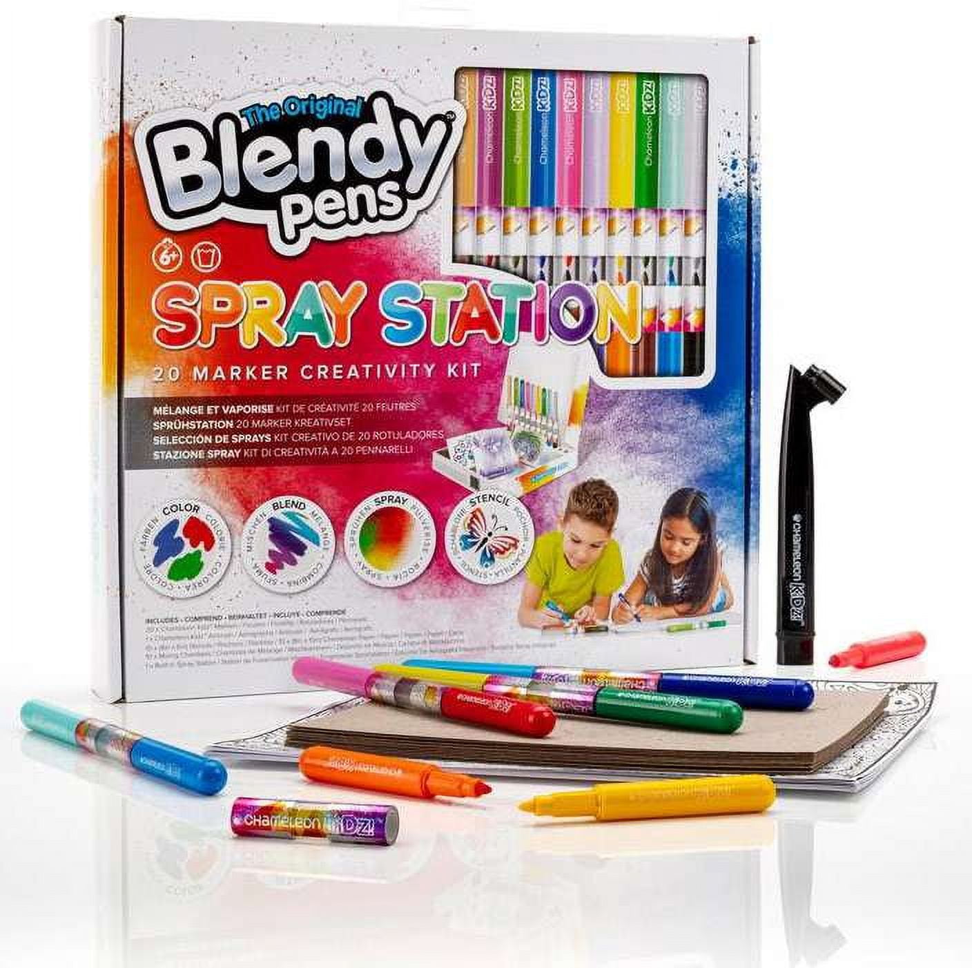 Chameleon Kidz Spray Station Creativity Kit 20 Color - Walmart.com