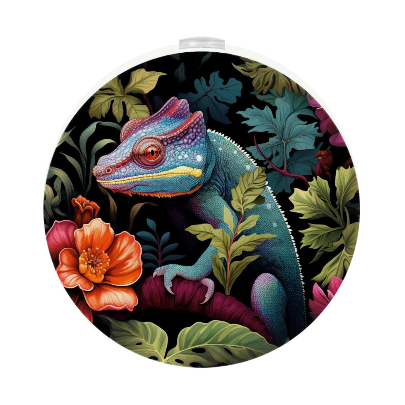 Chameleon LED Round Night Light - 2 Pack, Plug-in Motion Sensor Wall ...