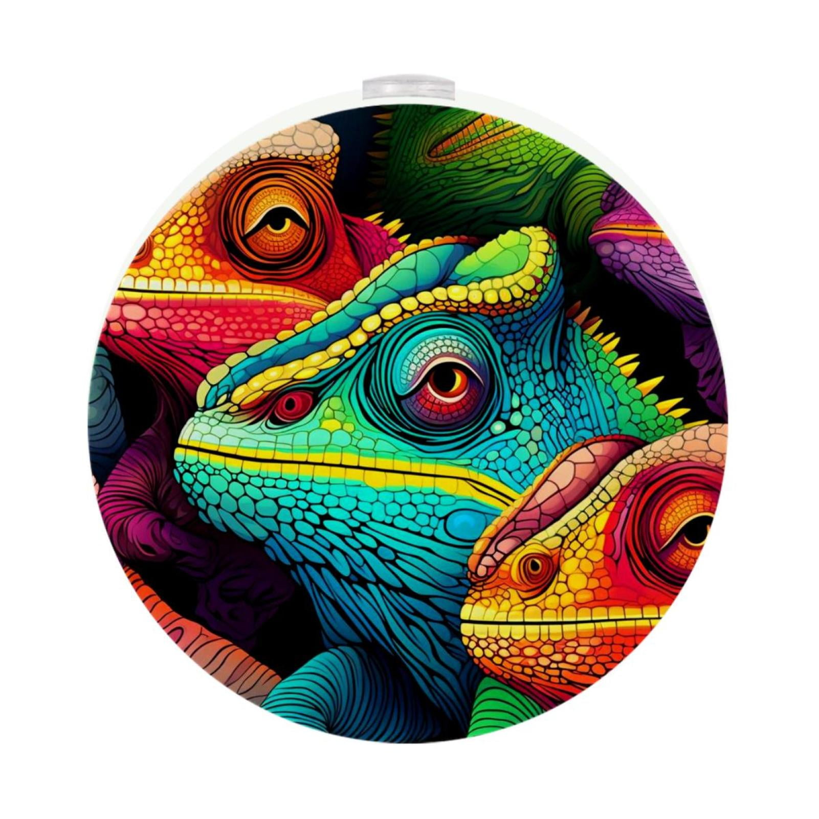 Chameleon LED Round Night Light-2PCS: Compact and Energy-Efficient ...