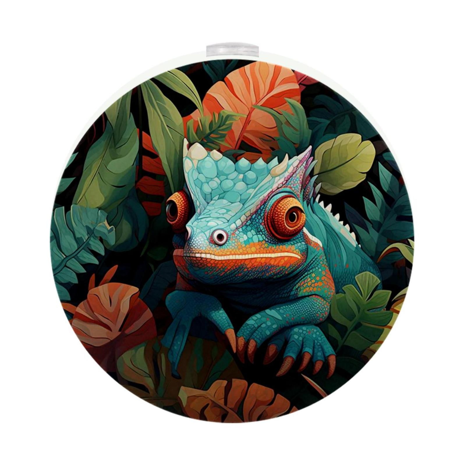 Chameleon LED Round Night Light (2PCS) – Energy Efficient Plug-in Lamp ...