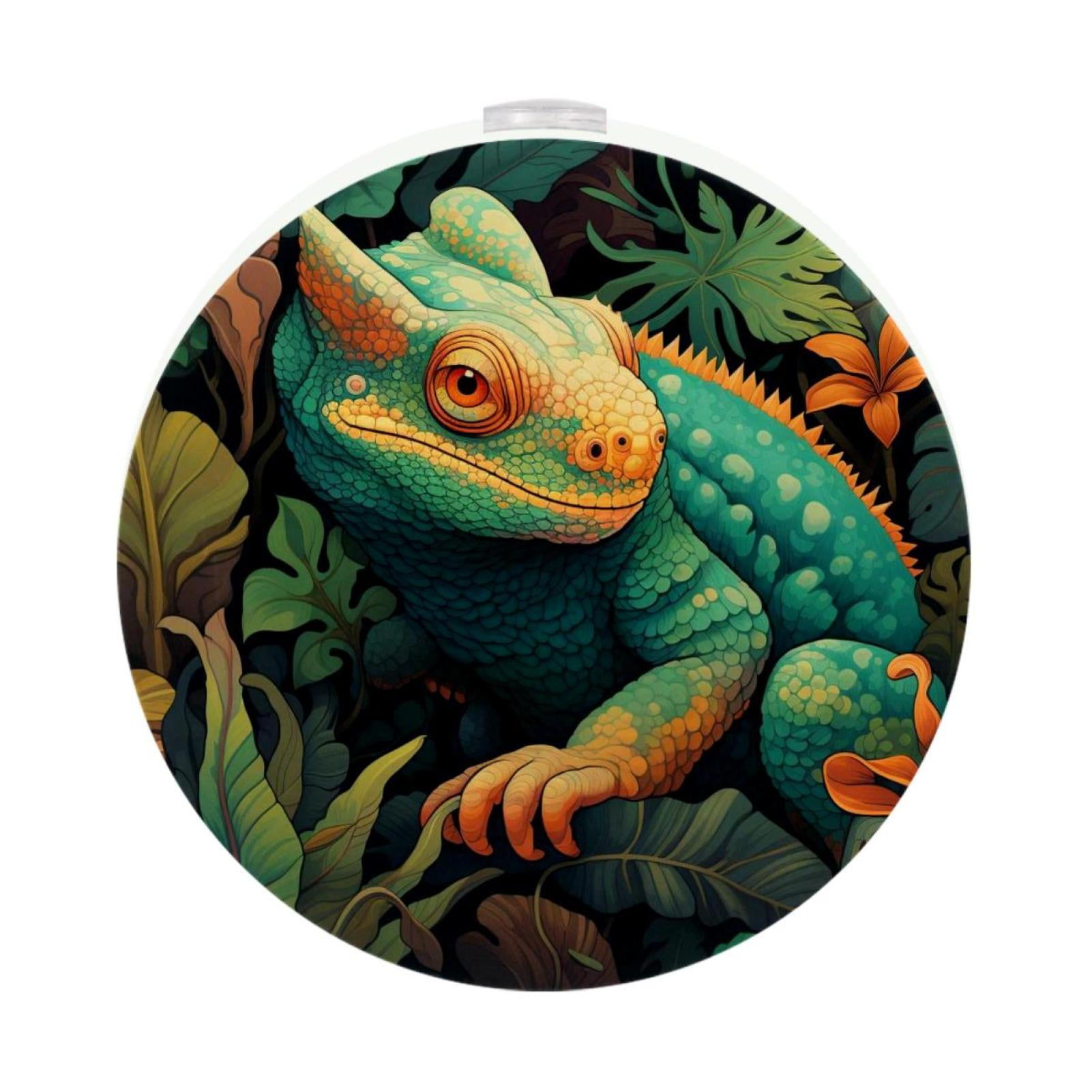 Chameleon LED Round Night Light-2PCS Ultra Bright Candle Battery ...