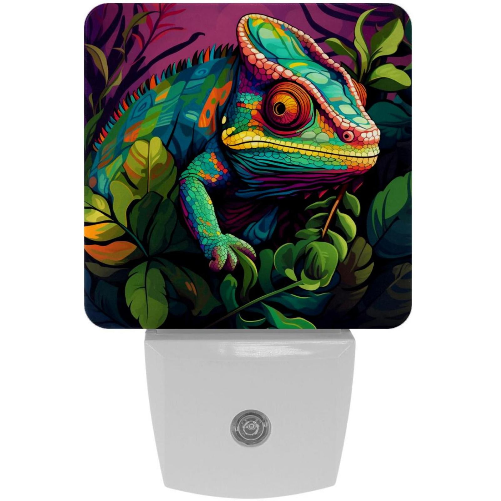 Chameleon LED Square Night Lights - Energy Efficient Plug-in Wall Lamp ...