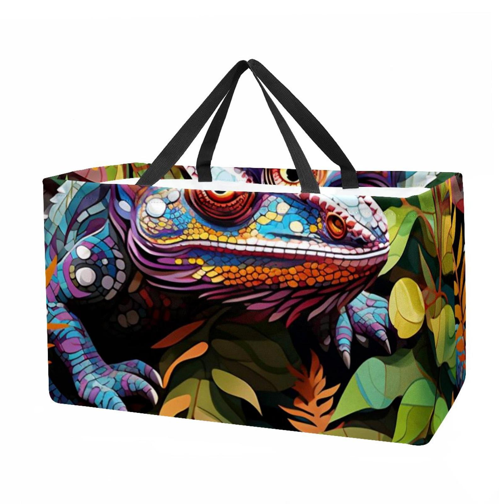 Chameleon Large Capacity Reusable Foldable Laundry Bag & Picnic Basket ...