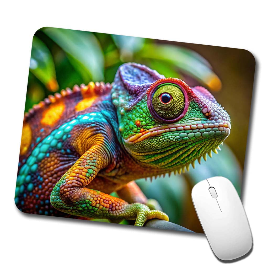 Chameleon Lizard Reptile Mouse Pad Low Profile Gaming Mat: Electronics ...