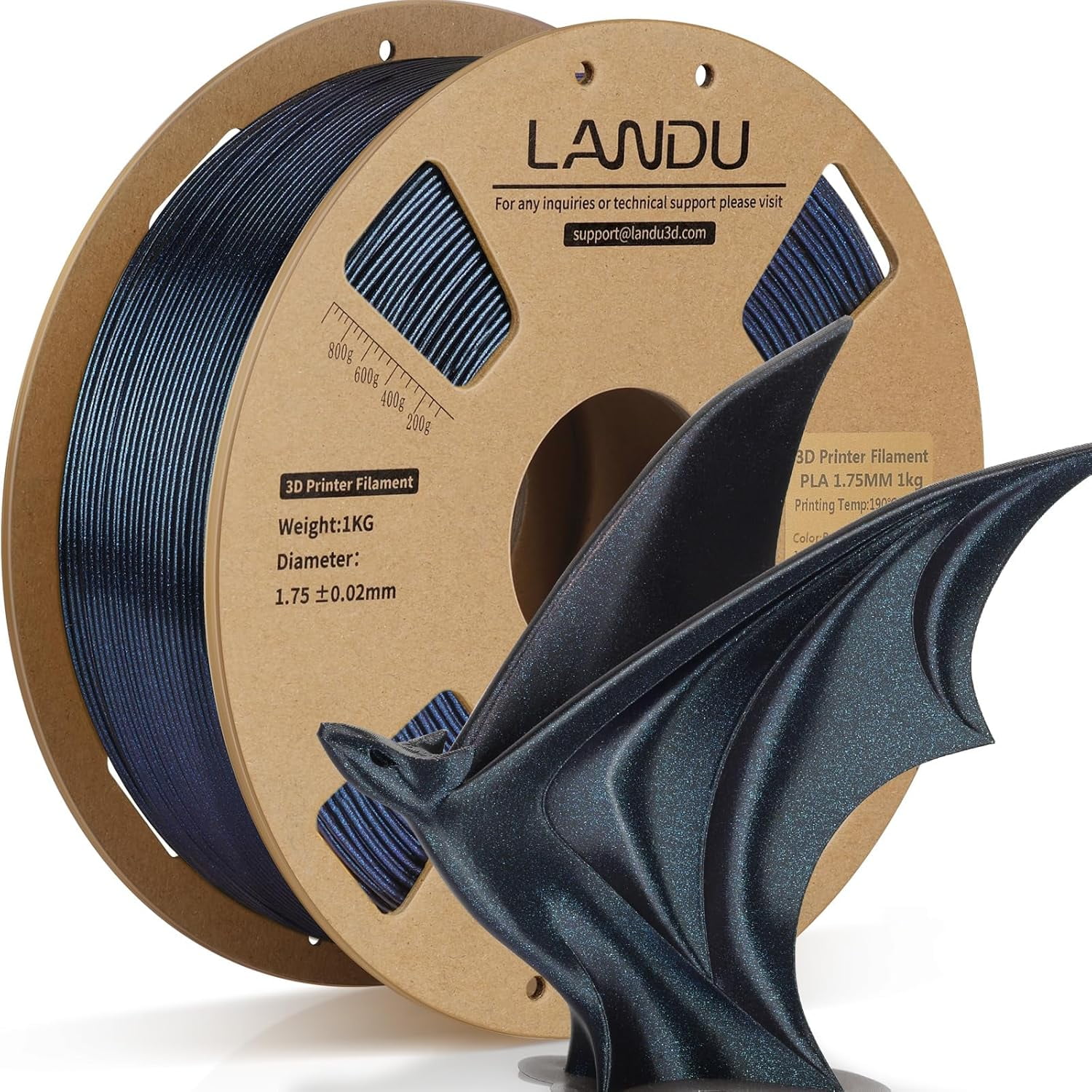 Chameleon PLA Filament 1.75mm Burnt Titanium 1KG, 3D Printer Filament ...