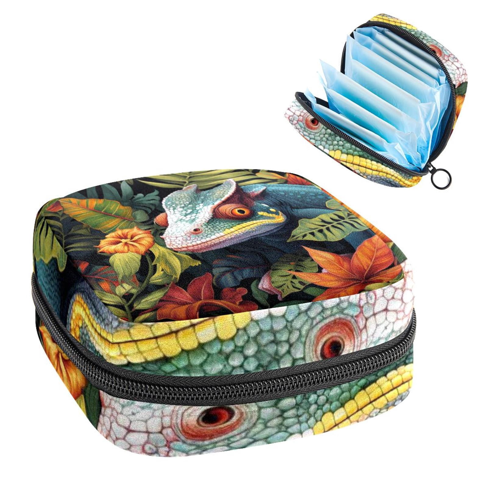 Chameleon Period Pouch: Stylish Sanitary Napkin Bag, Travel Pouch ...