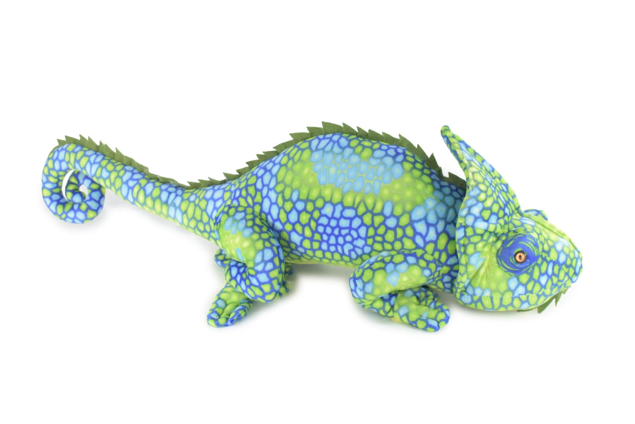Chameleon Plush Animal, Soft, Stuffed Toy, Educational, Realistic ...