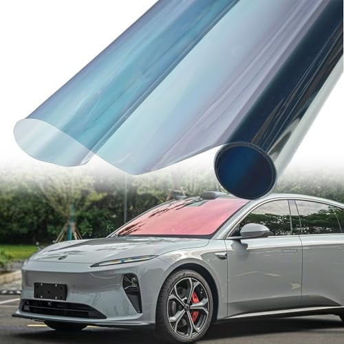 Chameleon Red Blue Car Front Window Tint 78% VLT Car Window Tint Film ...