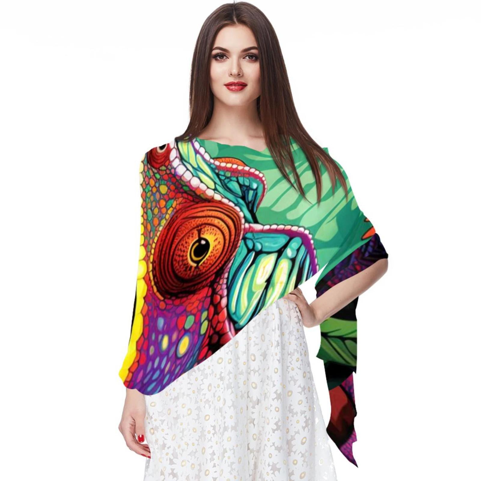 Chameleon Translucent Chiffon Yarn Silk Scarf - Light Breathable ...