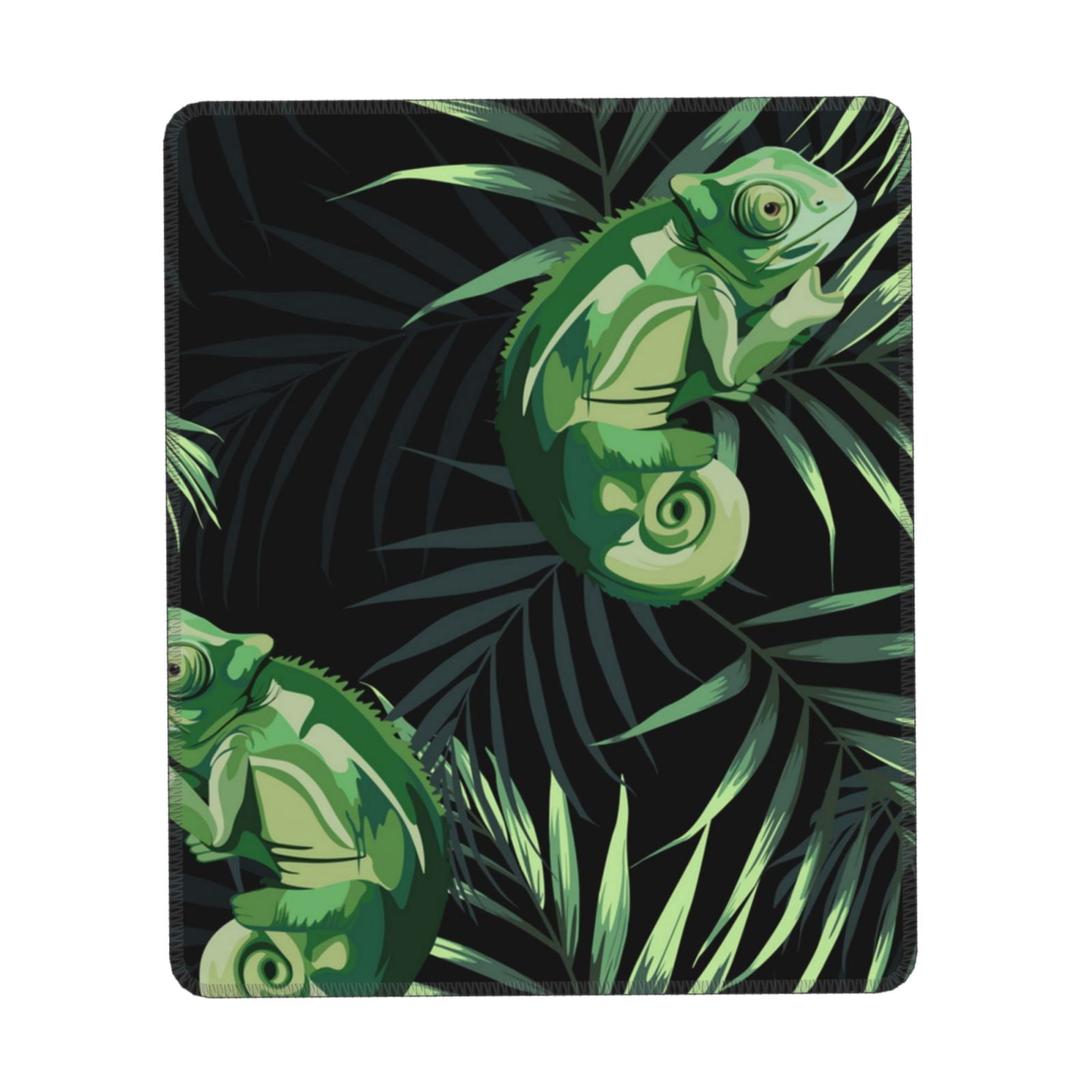 Chameleon Tropical Palm Leaves Gaming Mouse Pad 7.9 x 9.5 in Rectangle ...