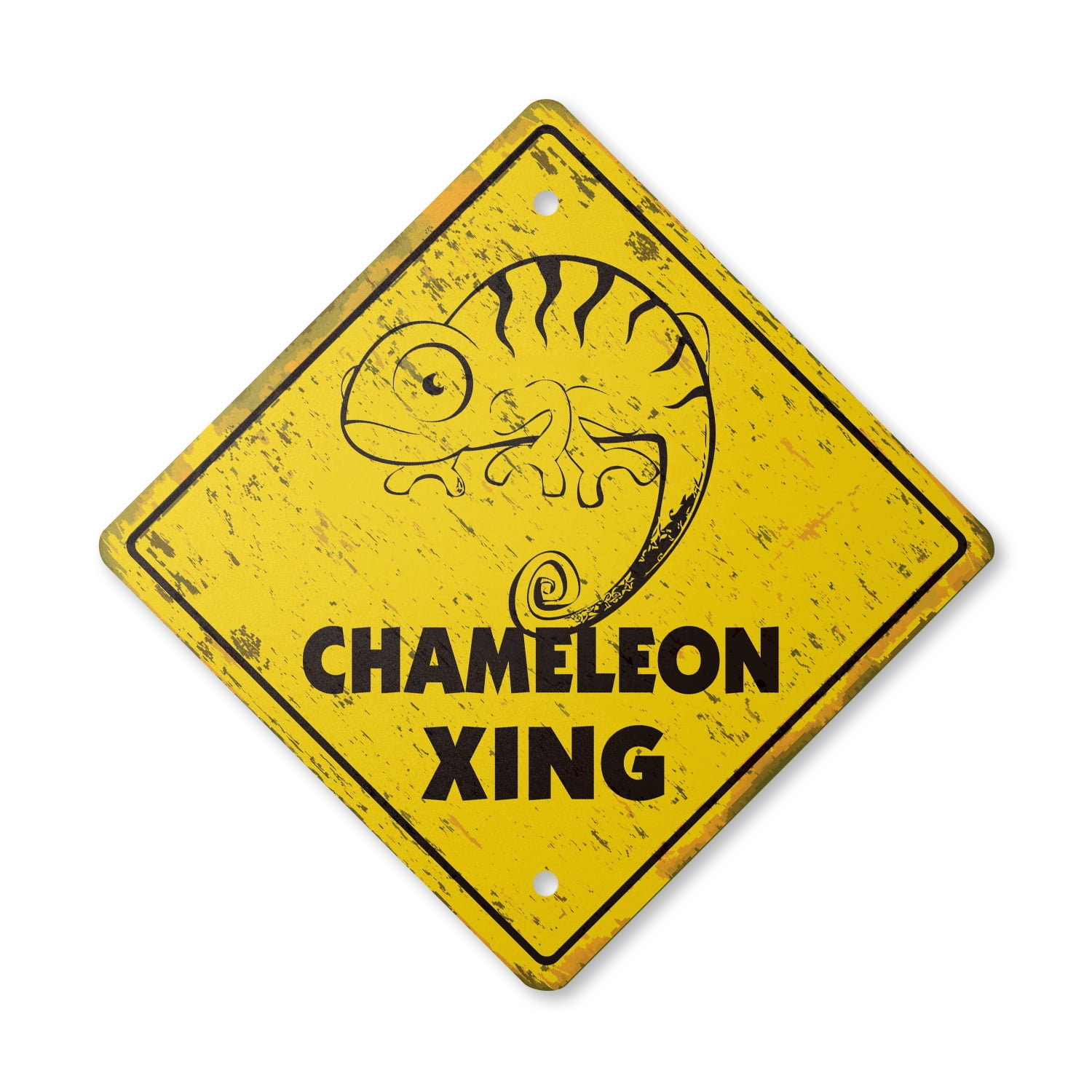 Chameleon Vintage Crossing Sign Zone Xing | Indoor/Outdoor Plastic | 20 ...